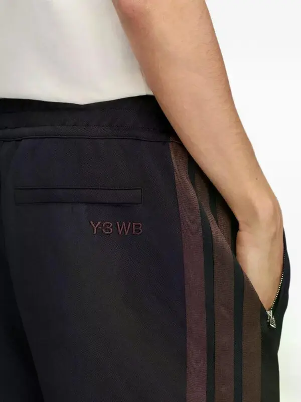 Y3 X Wales Bonner Side-stripe Track Pants - Black