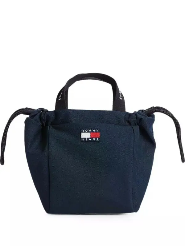 Tommy Hilfiger Logo Patch Drawstring Shoulder Bag
