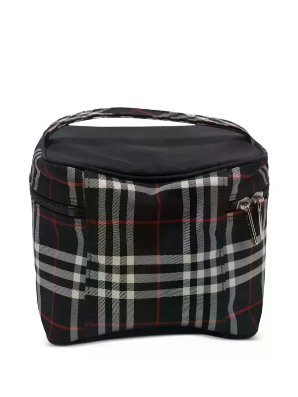 Burberry Check-print Vanity Makeup Bag - Black