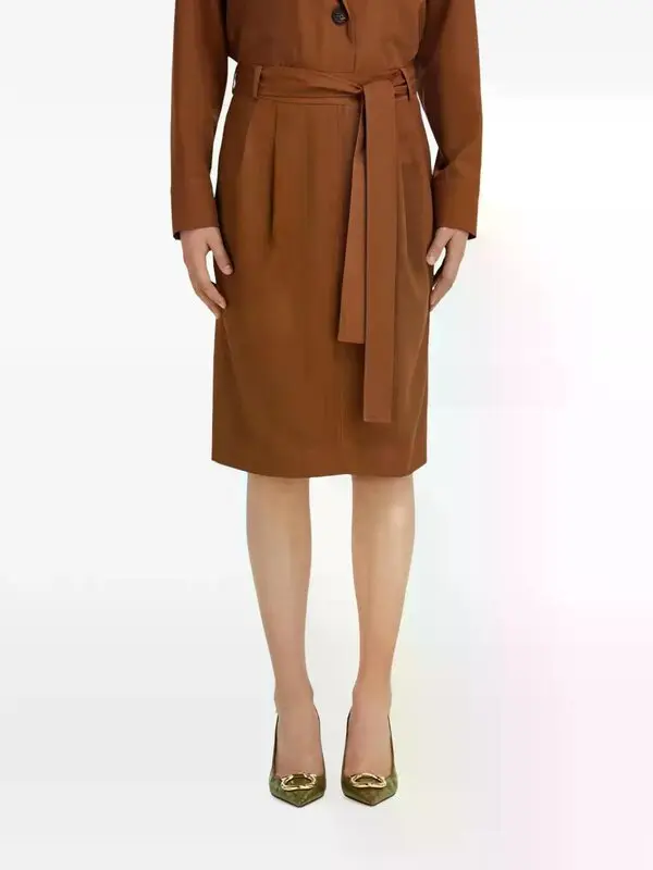 FERRAGAMO Virgin Wool Midi Skirt