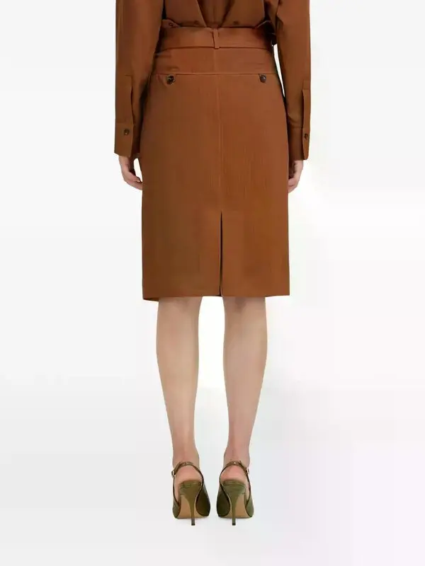 FERRAGAMO Virgin Wool Midi Skirt