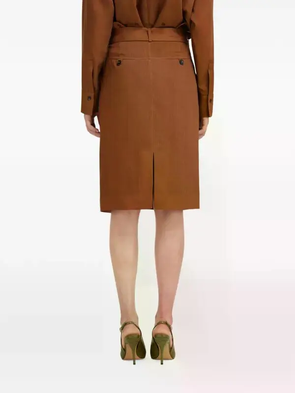 FERRAGAMO Virgin Wool Midi Skirt