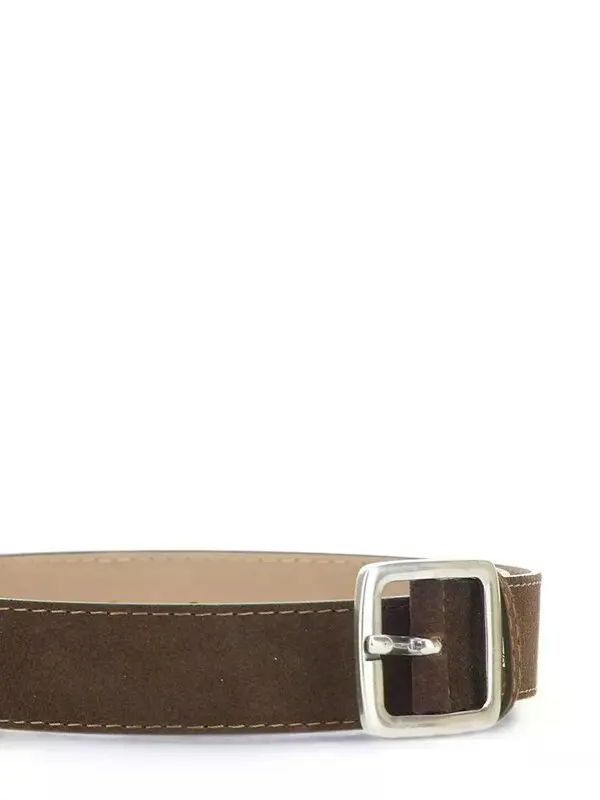 GIANNI CHIARINI Suede Contrast-stitch Belt
