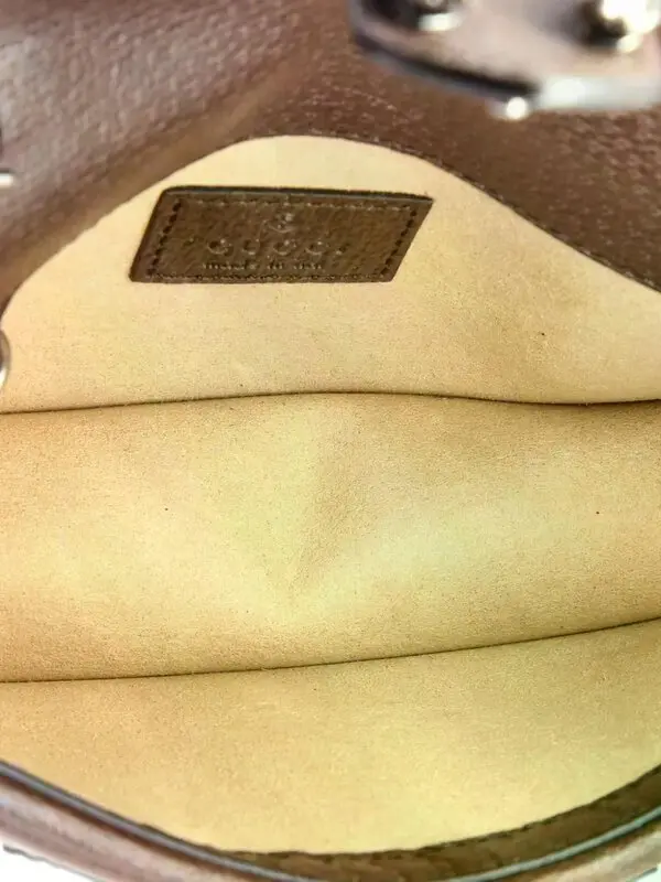Gucci Dionysus Jumbo Gg Canvas Super Mini Crossbody Bag - Brown