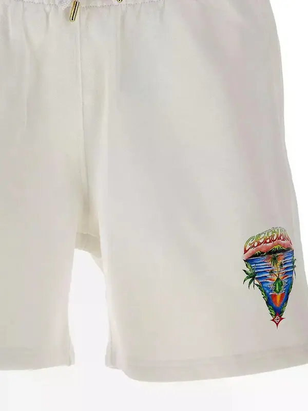 Casablanca Innocence Triangle Graphic-print Shorts