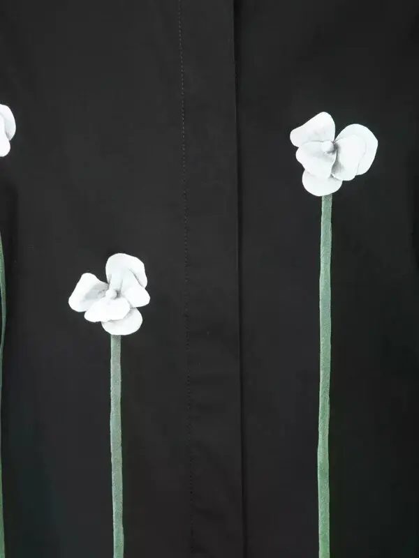 Moschino Floral Appliqué Shirt