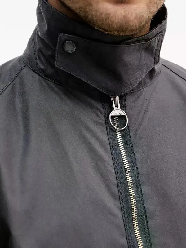 Barbour Waxed Cotton Jacket With Corduroy Collar