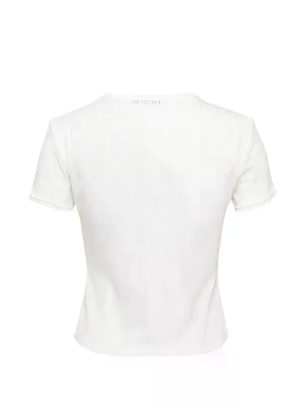 Mardi Mercredi Eyelet Floral T-shirt
