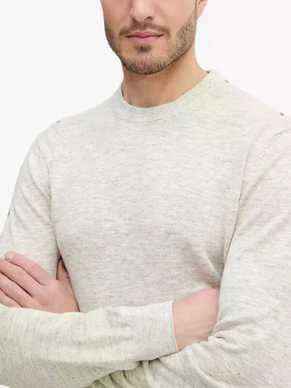 Barbour Flaxby Marl-effect Crew Neck Sweater