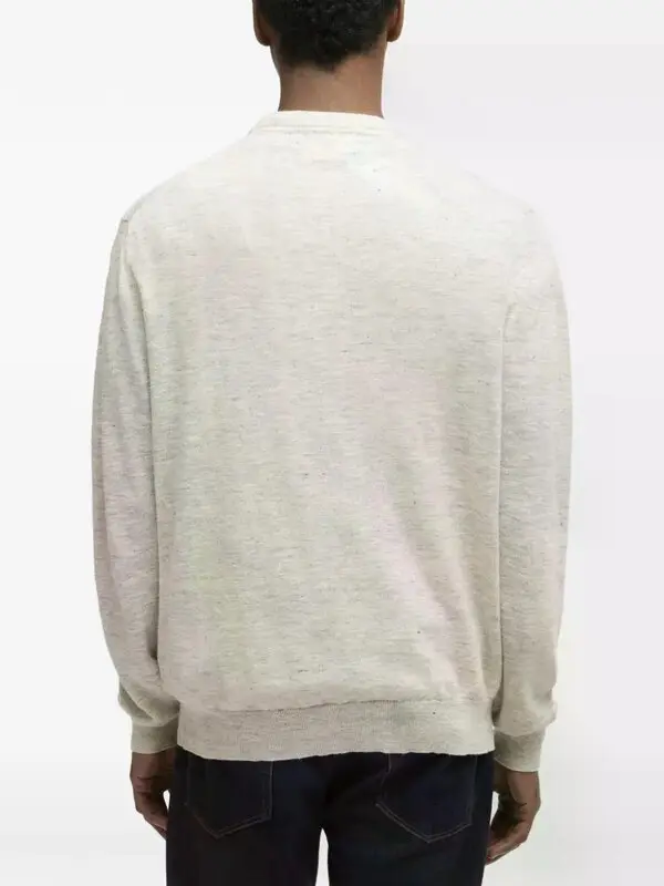 Barbour Flaxby Marl-effect Crew Neck Sweater