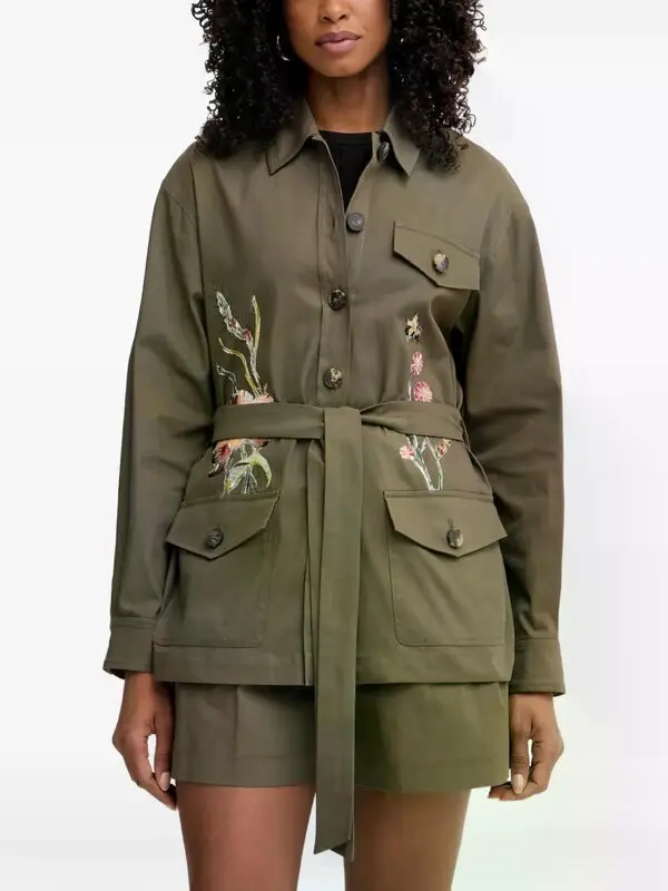 Luisa Spagnoli Vernet Embroidered Jacket - Green