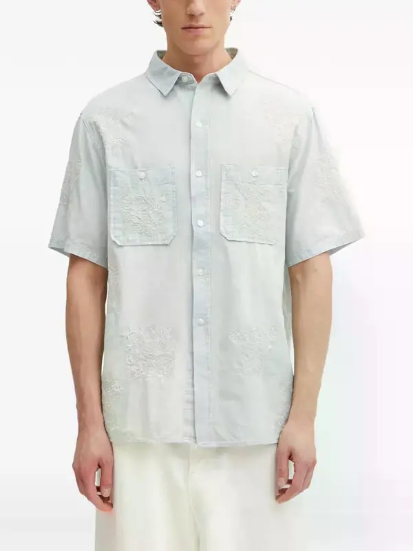 Kenzo Embroidered Short-sleeve Shirt