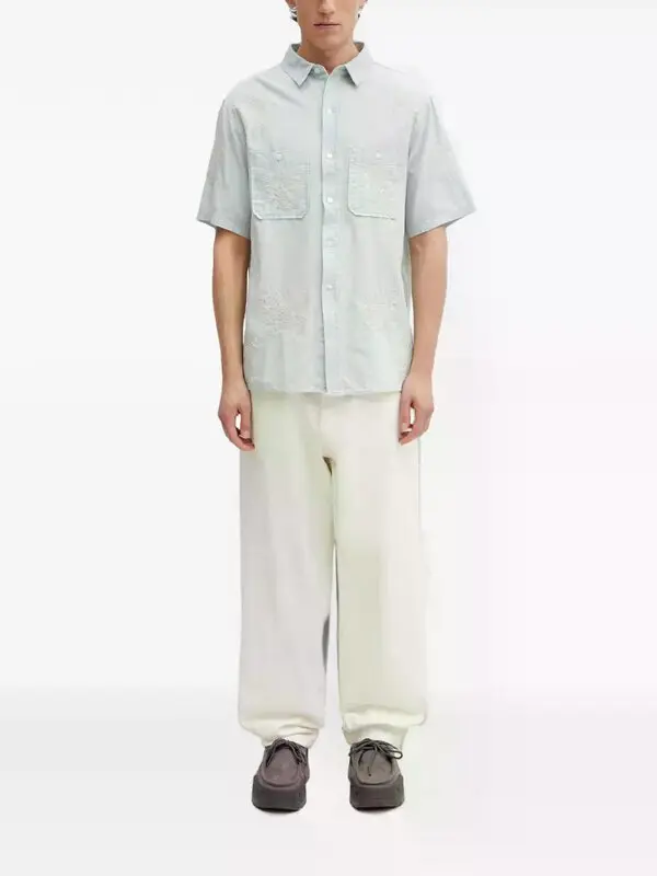 Kenzo Embroidered Short-sleeve Shirt