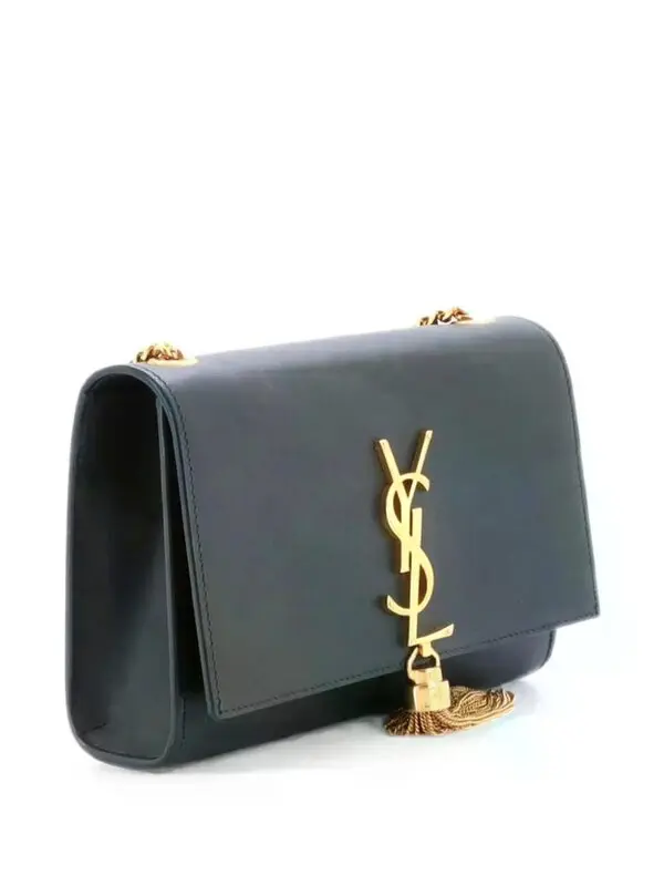 Saint Laurent Monogram Tassel Leather Small Crossbody Bag