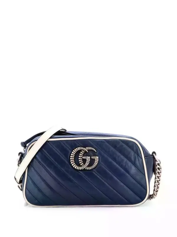 Gucci Gg Marmont Small Shoulder Bag - Blue