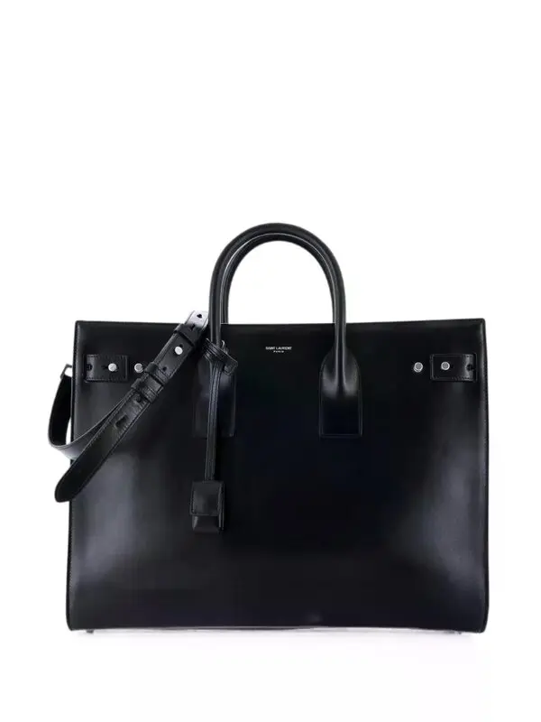 Saint Laurent Sac De Jour Souple Leather Large Satchel - Black