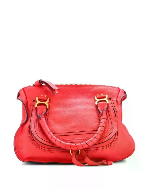 Chloé Marcie Medium Shoulder Bag - Red