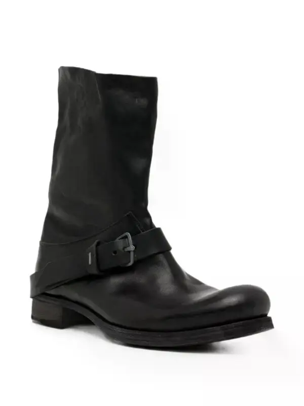 MA+ Buckle-strap Biker Boots