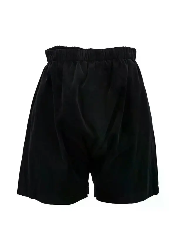 Comme Des Garçons Velvet Shorts - Black