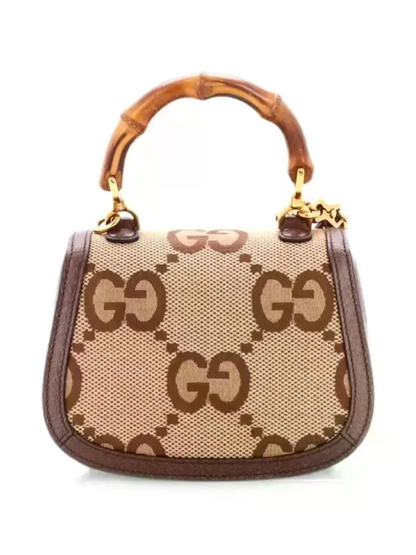 Gucci Jumbo Gg Canvas Mini Crossbody Bag - Brown