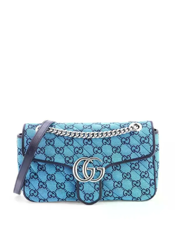Gucci Gg Marmont Shoulder Bag - Blue