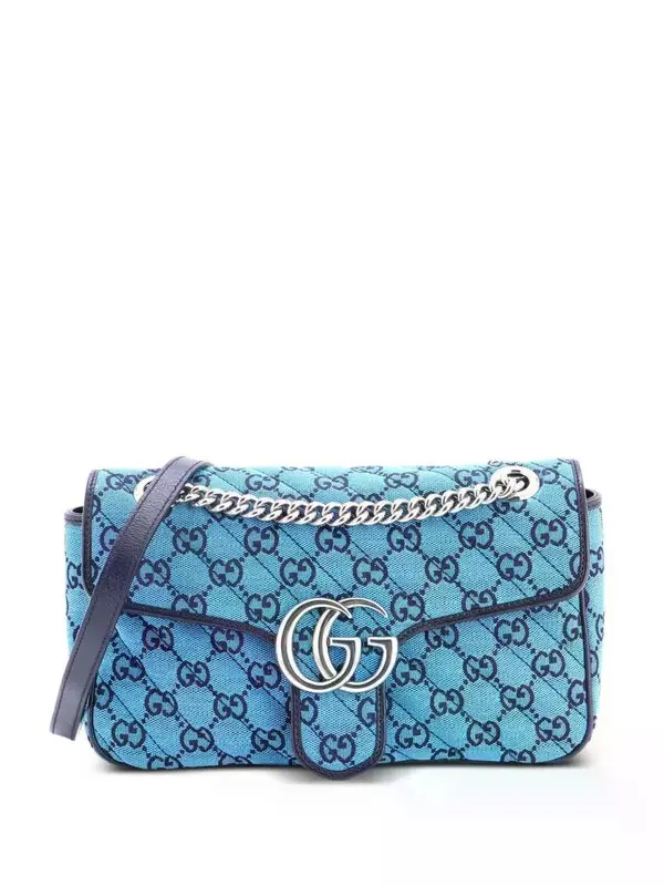 Gucci Gg Marmont Shoulder Bag - Blue