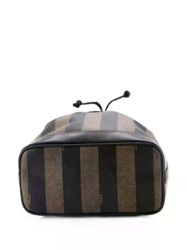 Fendi Pequin Coated Canvas Bucket Bag