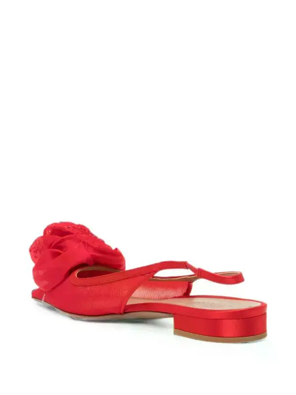 GEDEBE Floral Appliqué Slingback Shoes