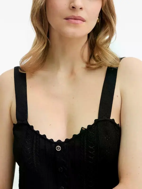 FRACOMINA Scalloped Tank Top