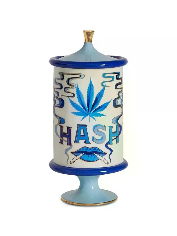 Jonathan Adler Graphic-print Pedestal Canister