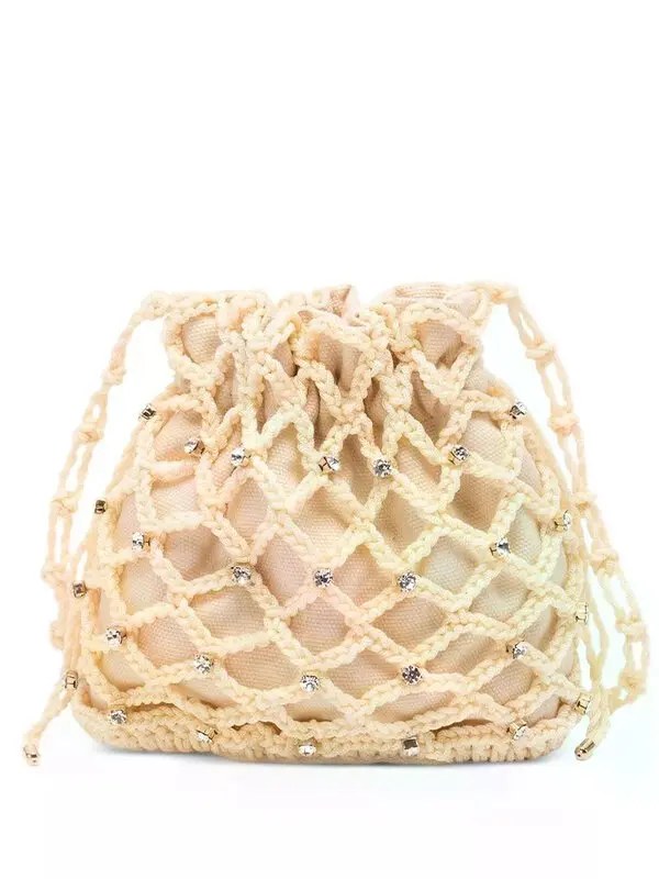 Rosantica Selene Marea Macramé Crossbody Bag - Neutrals