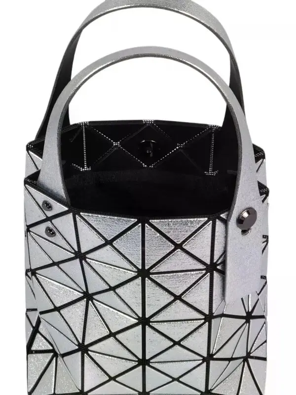 Issey Miyake Platinum Geometric-panel Tote Bag