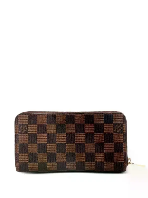 LOUIS VUITTON Zippy Wallet Damier Small Wallets - Brown