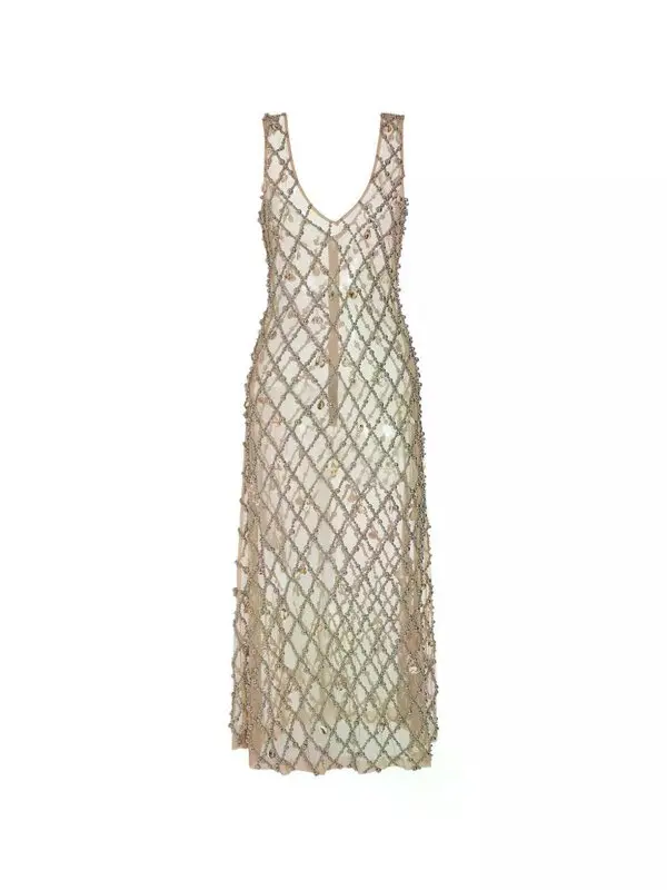 MARKARIAN Odette Embellished Midi Dress