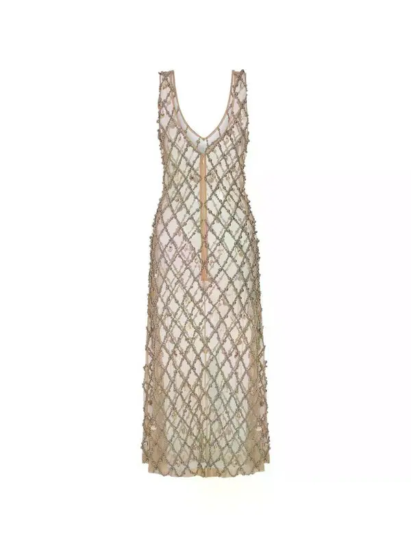 MARKARIAN Odette Embellished Midi Dress