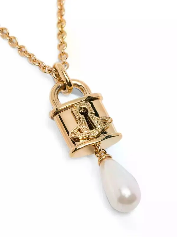 VIVIENNE WESTWOOD Celestia Orb Padlock Necklace