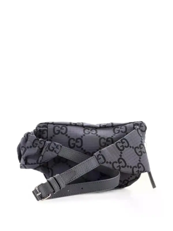 Gucci Ripstop Gg Nylon And Leather Belt Bag