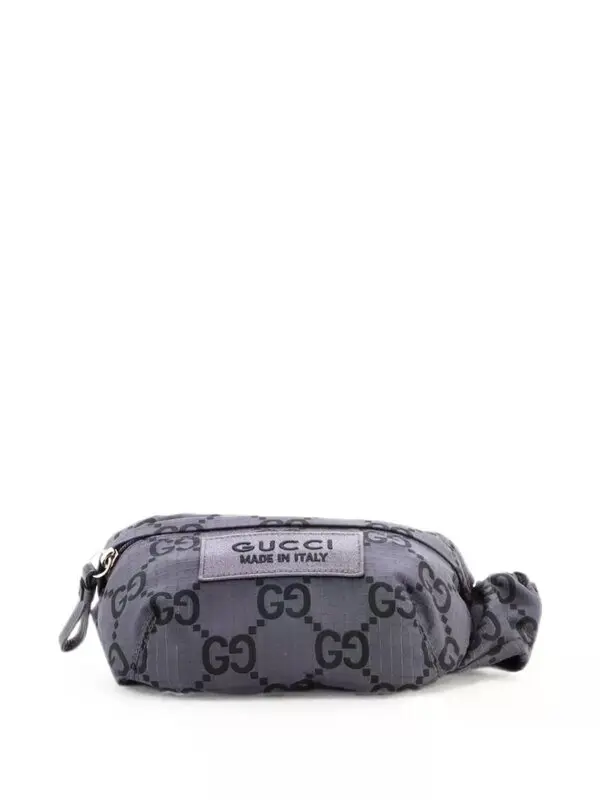 Gucci Ripstop Gg Nylon And Leather Belt Bag