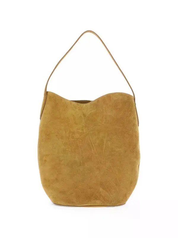 LIFFNER Large Belted Suede Bucket Bag