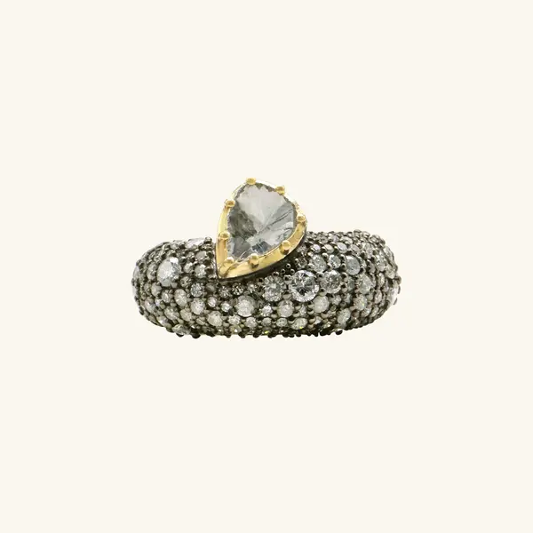 Duniya Tara Pear Dome Ring