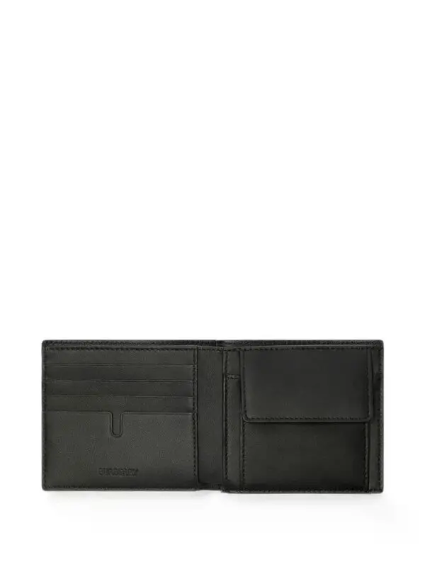 Burberry City Check Bifold Coin Wallet