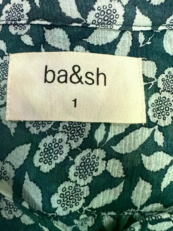 Ba&sh Floral Print V-neck Midi Dress