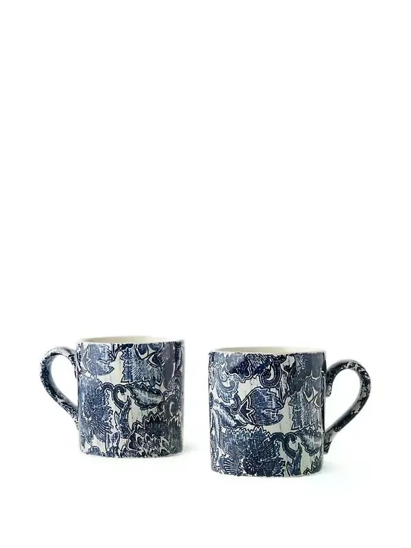 Ralph Lauren Floral-print Mugs - Blue