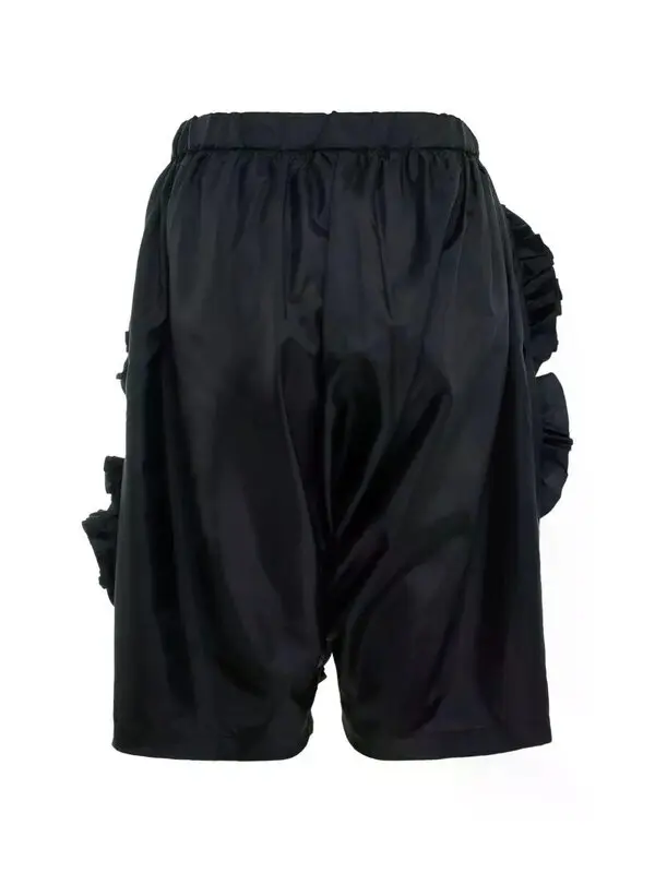 Comme Des Garçons Ruffled Elasticated-waist Shorts