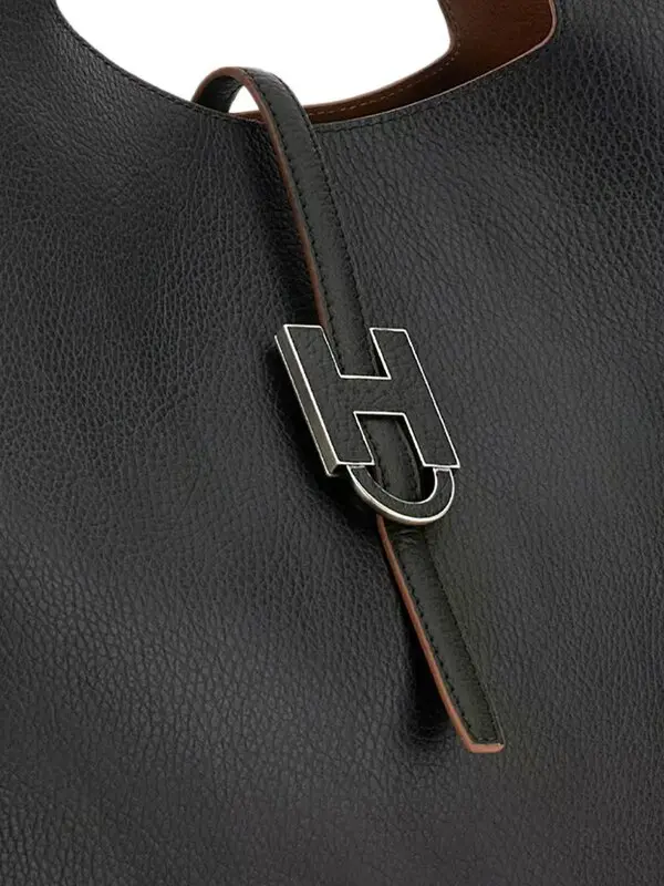 Hogan Trend Shopping Bag In Exposed-grained Leather