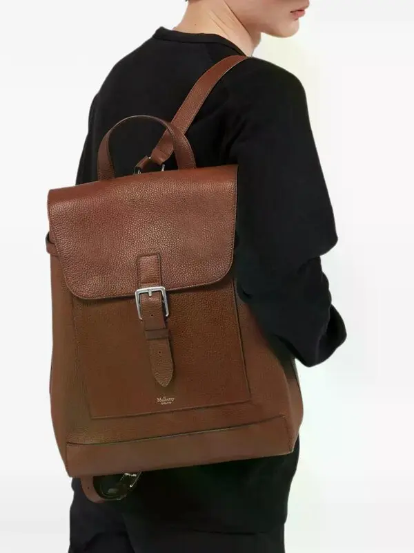 Mulberry Chiltern Grained-leather Backpack - Brown