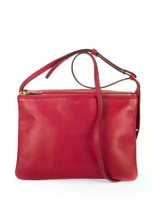 Celine Trio Cross Body Bag - Red