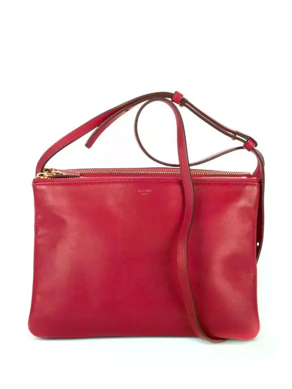Celine Trio Cross Body Bag - Red