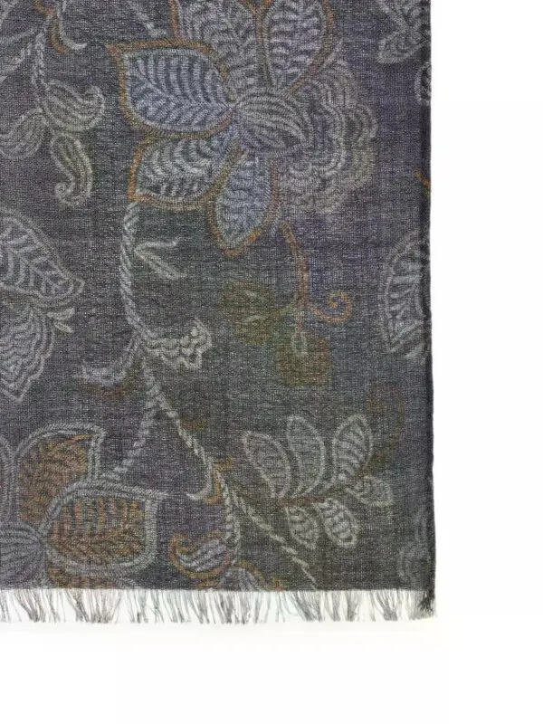 AL DUCA D’AOSTA 1902 Floral-print Scarf - Grey