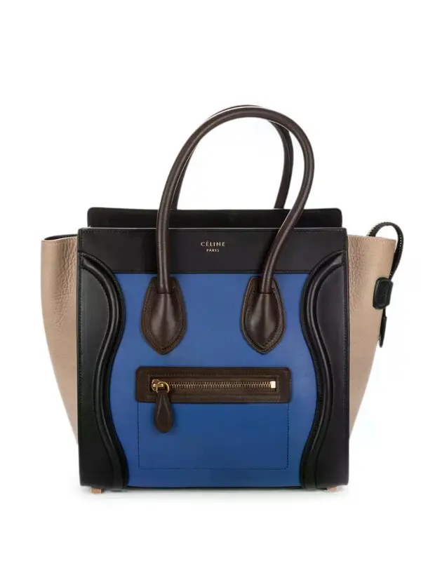 Celine Micro Luggage Tote Bag - Blue